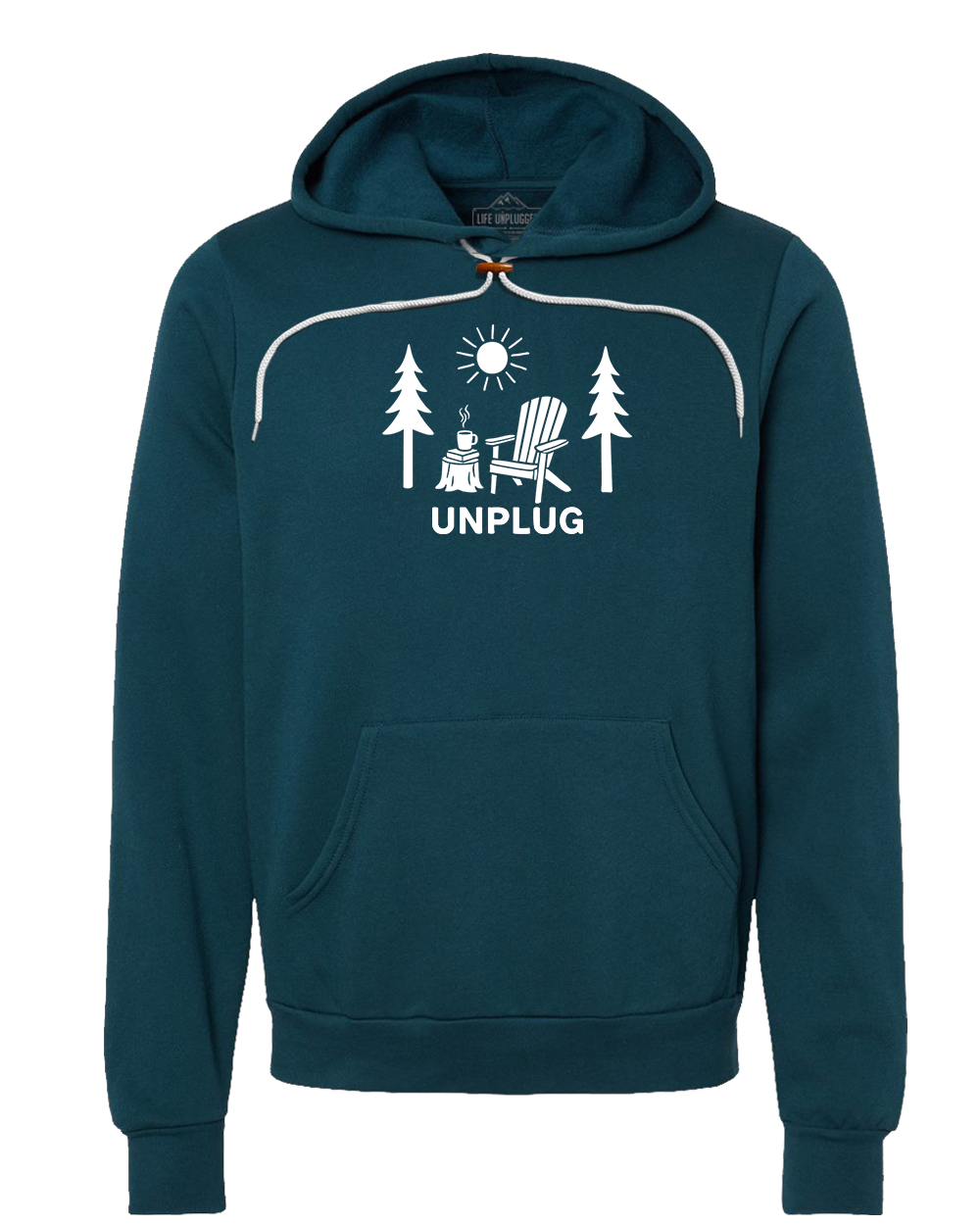 READING IN THE WOODS Super Soft Hoodie – Life Unplugged