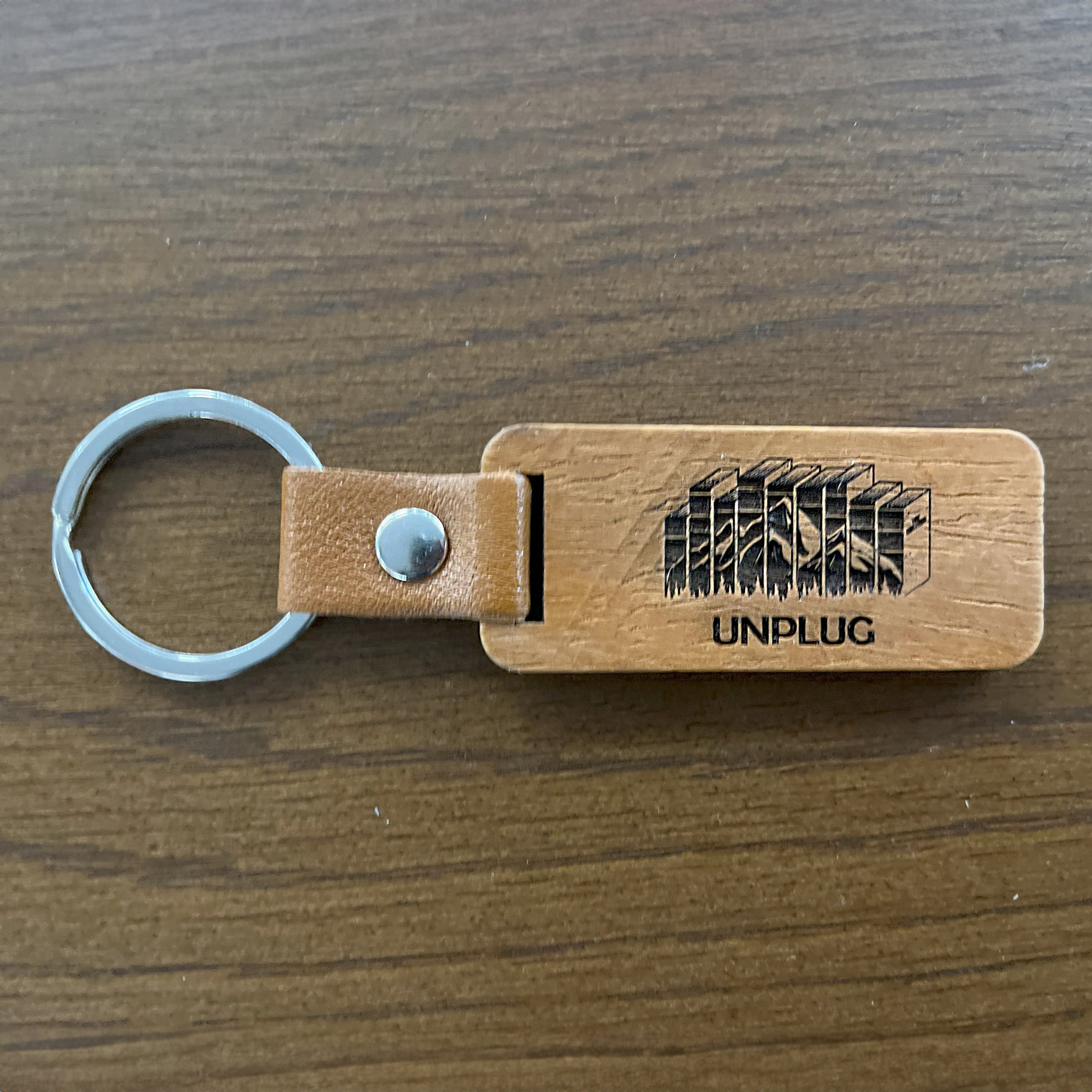 Reading Wooden Keychain – Life Unplugged