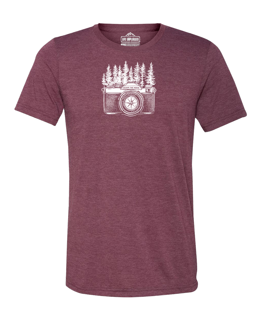 Camera in the Trees Triblend T-Shirt – Life Unplugged