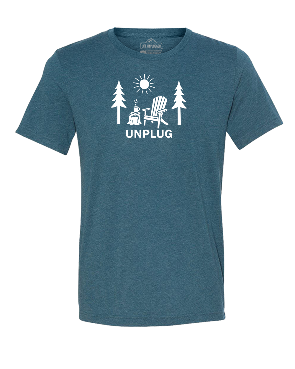 READING IN THE WOODS Triblend T-Shirt – Life Unplugged