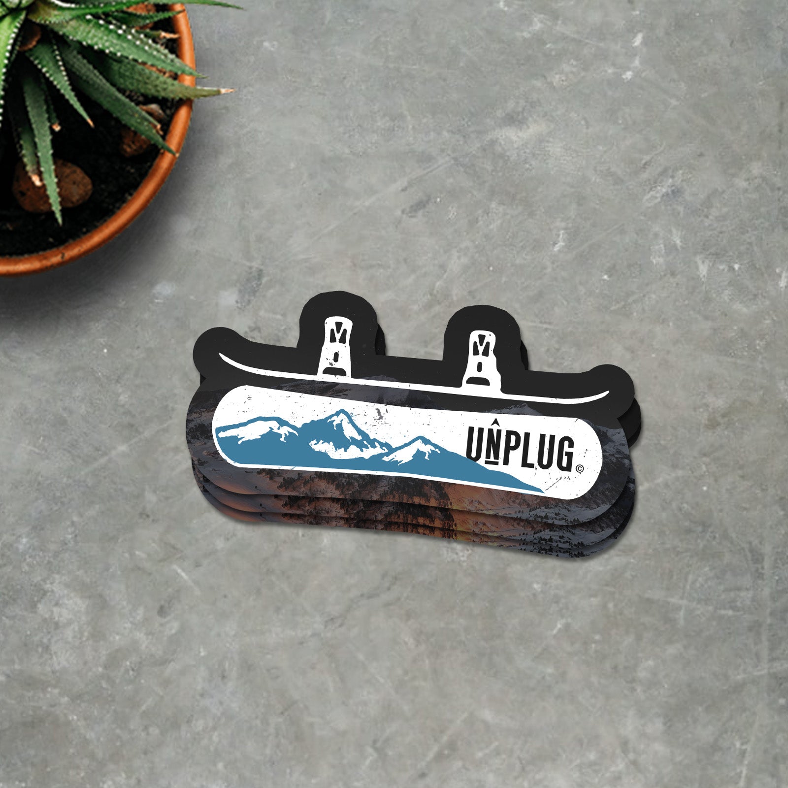 Snowboarding Vinyl Sticker – Life Unplugged