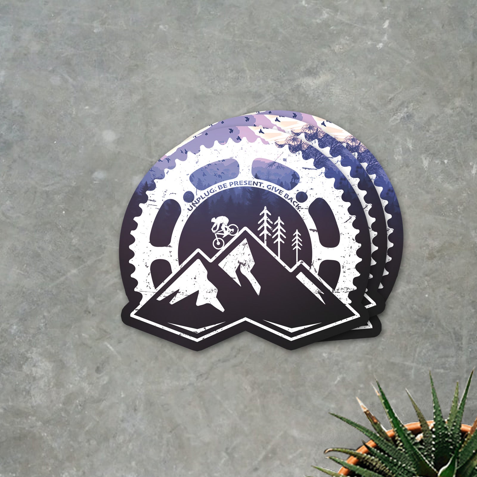 Riding Into The Sunset Vinyl Sticker – Life Unplugged