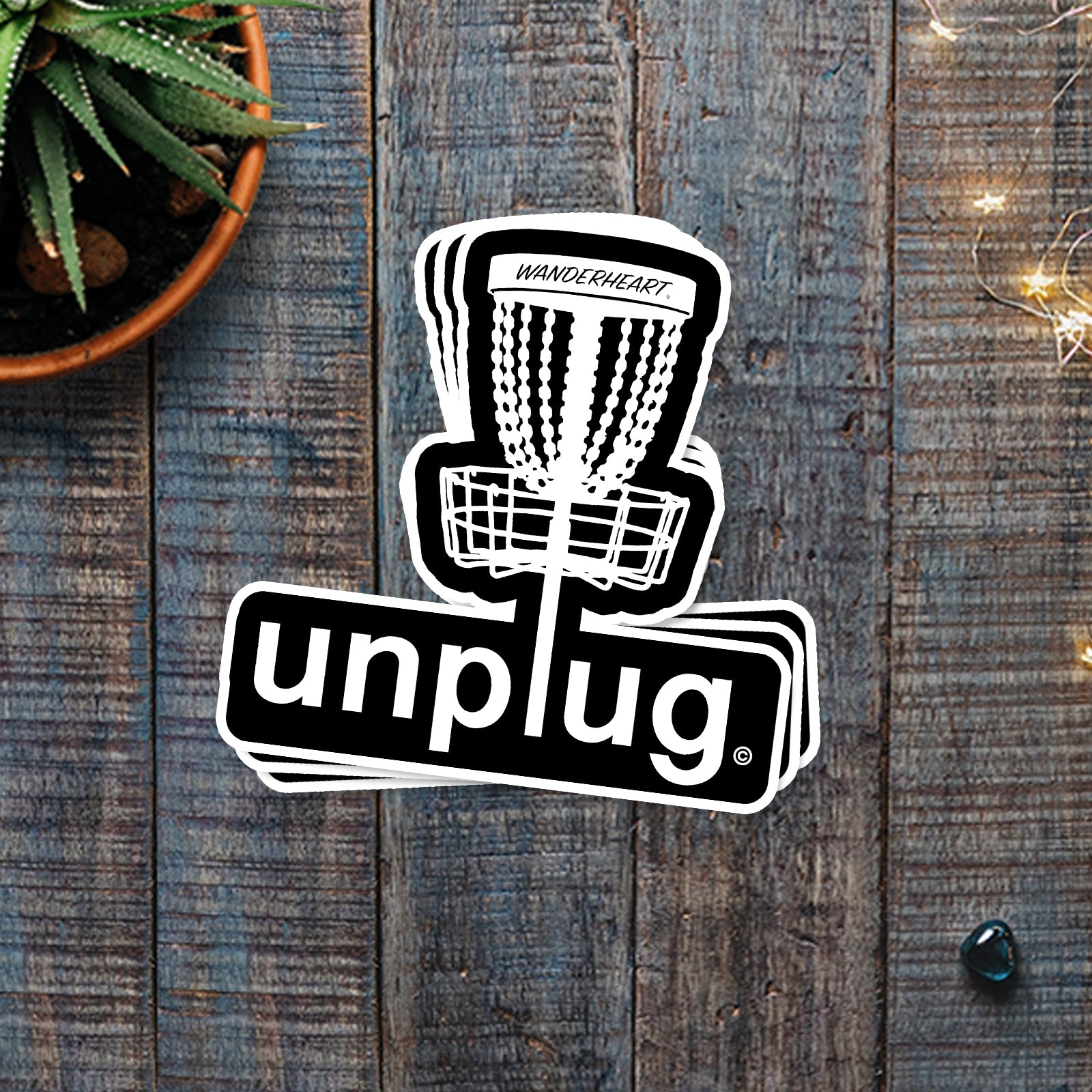 Disc Golf Vinyl Sticker – Life Unplugged