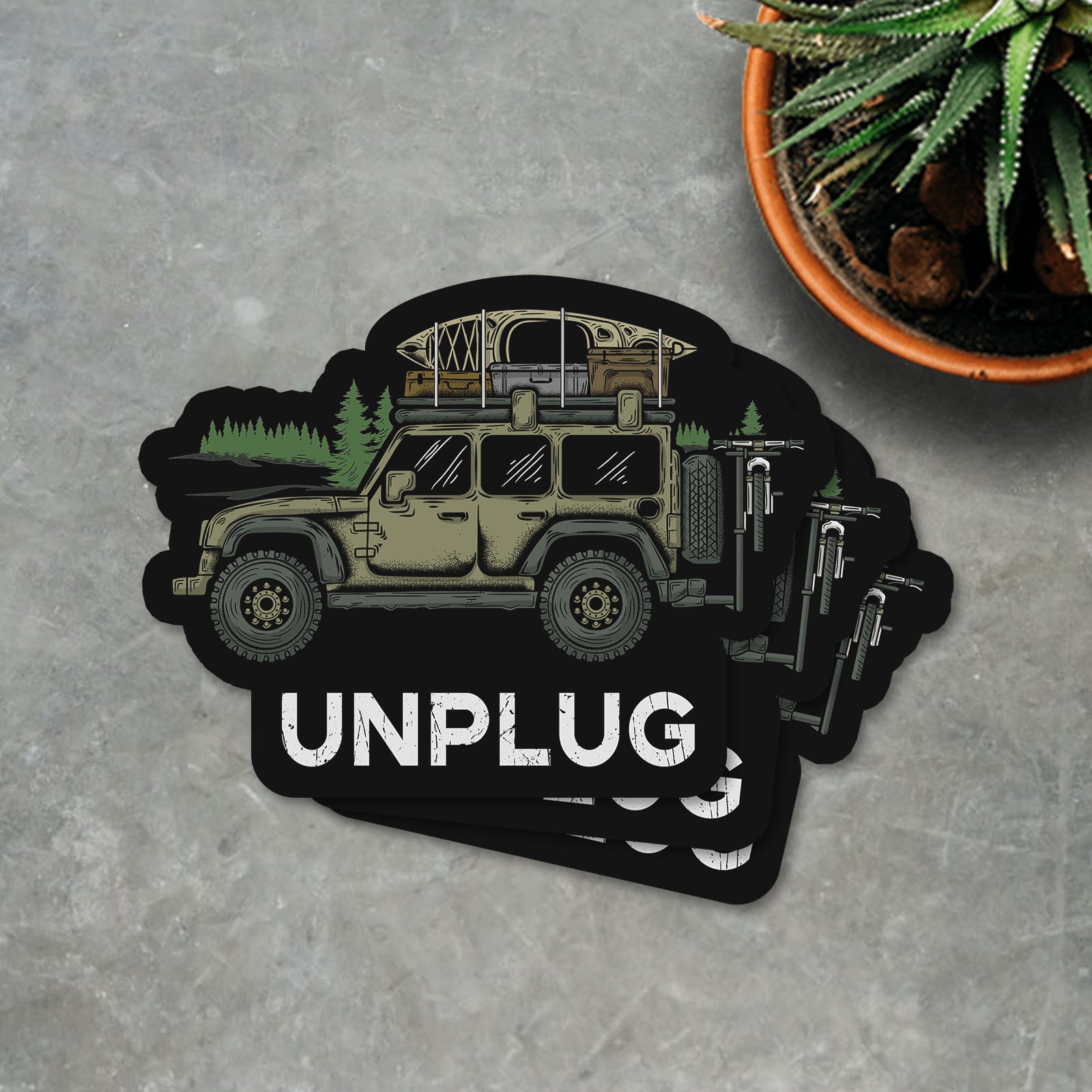 Off-Road Vehicle Vinyl Sticker – Life Unplugged