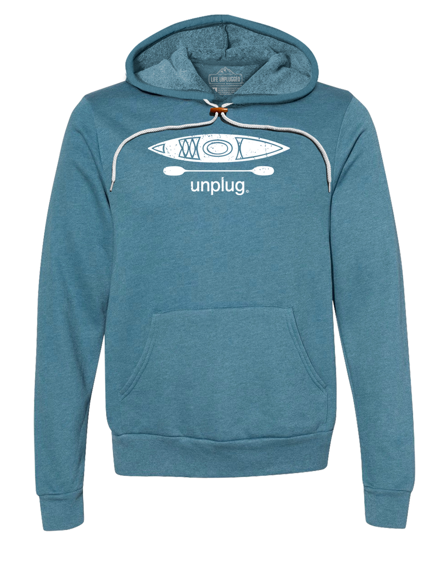 KAYAK Super Soft Hoodie LARGE - HEATHER DEEP TEAL BLOWOUT – Life Unplugged