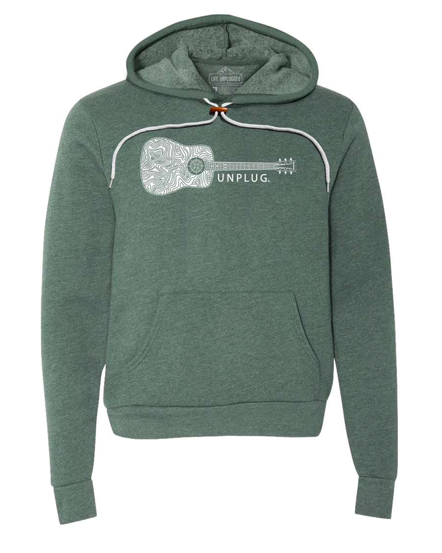 GUITAR Super Soft Hoodie SMALL - HEATHER FOREST BLOWOUT – Life Unplugged