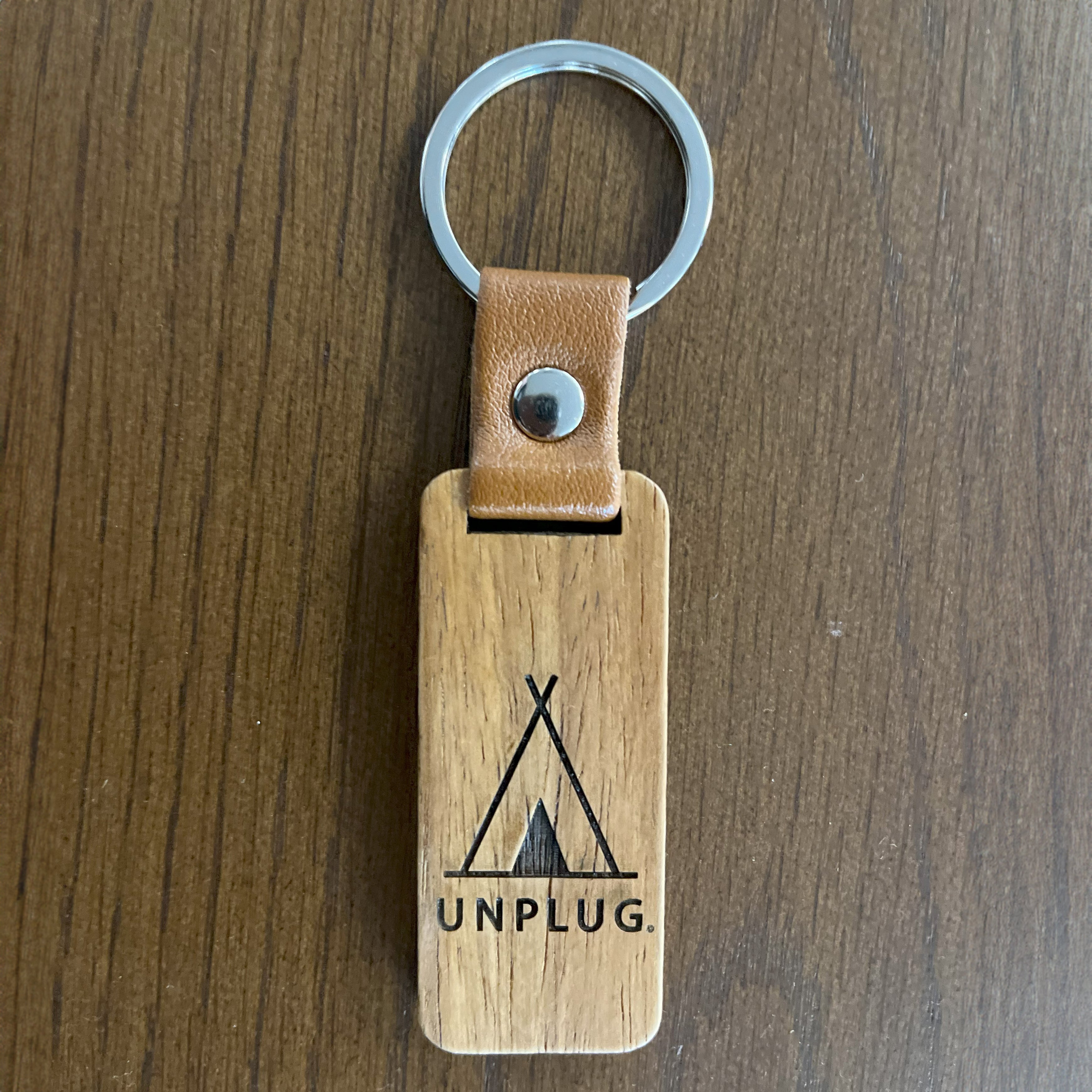 Tent Wooden Keychain – Life Unplugged