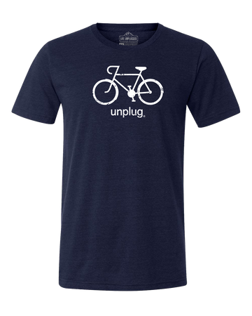 ROAD BIKE Triblend T-Shirt XL - HEATHER NAVY BLOWOUT – Life Unplugged