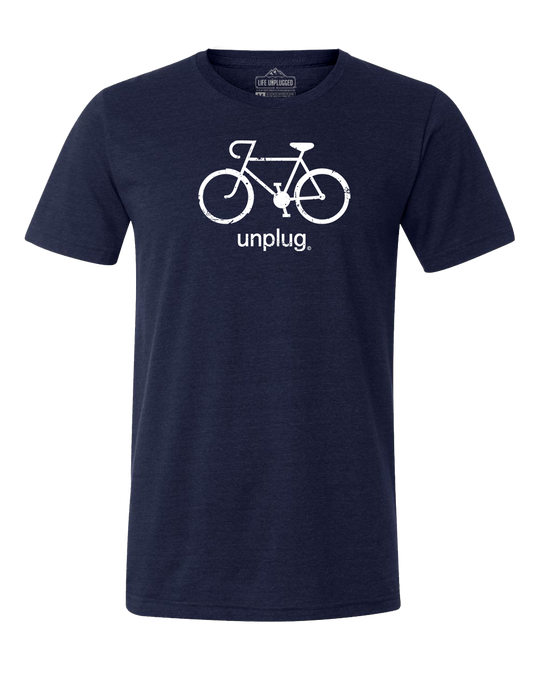 ROAD BIKE Triblend T-Shirt XL - HEATHER NAVY BLOWOUT – Life Unplugged